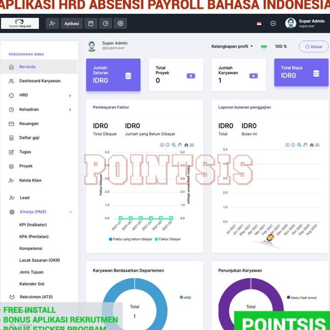 Jual Source Code Aplikasi Hrd Hris Payroll Dan Penggajian Absensi Cuti