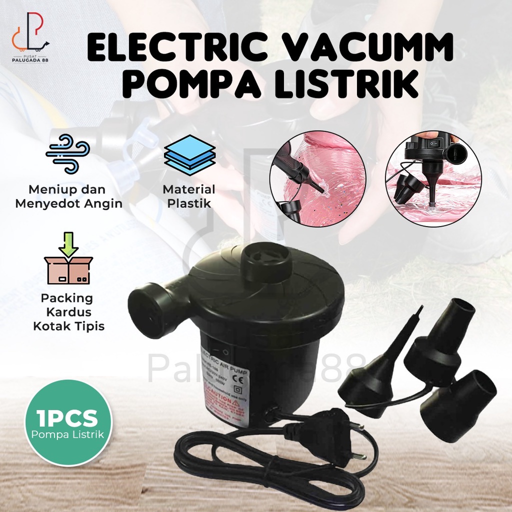 Jual Pompa angin elektrik 2 IN 1 Ac air pump Vaccum and blow Electric Vacumm Listrik kasur sofa ...