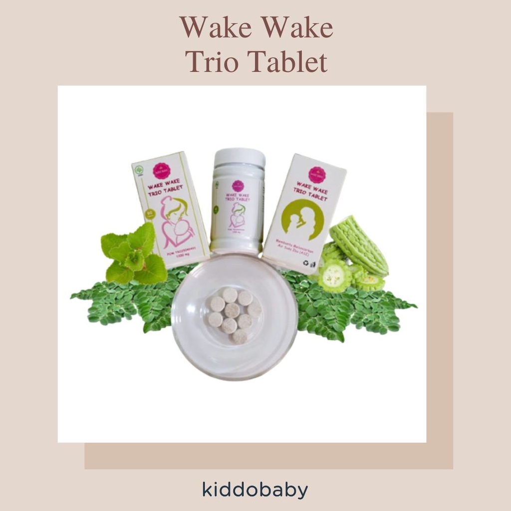 Jual Wake Wake Trio Tablet 1000mg | ASI Booster | Shopee Indonesia