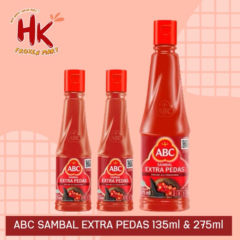 Jual ABC Saus Sambal Extra Pedas 135ml & 275ml (saos cabe delmonte dua ...