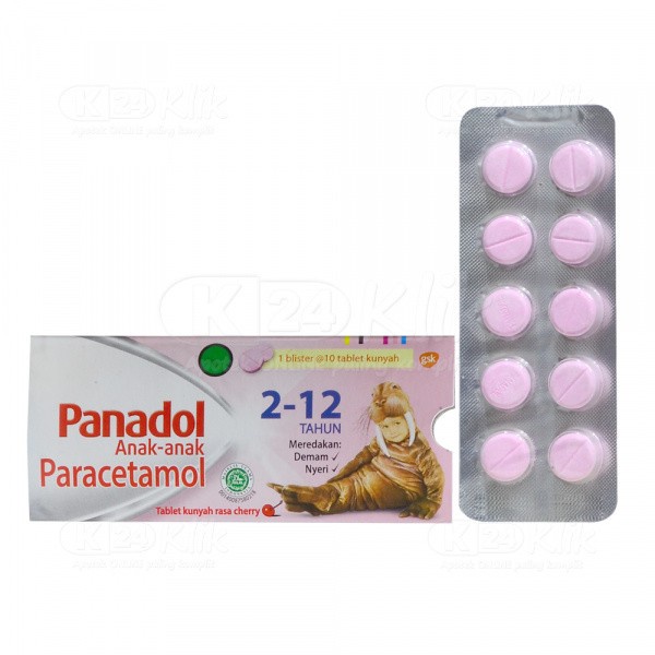 Jual PANADOL ANAK STRIP ISI 10 TABLET KUNYAH 1 STRIP | Shopee Indonesia
