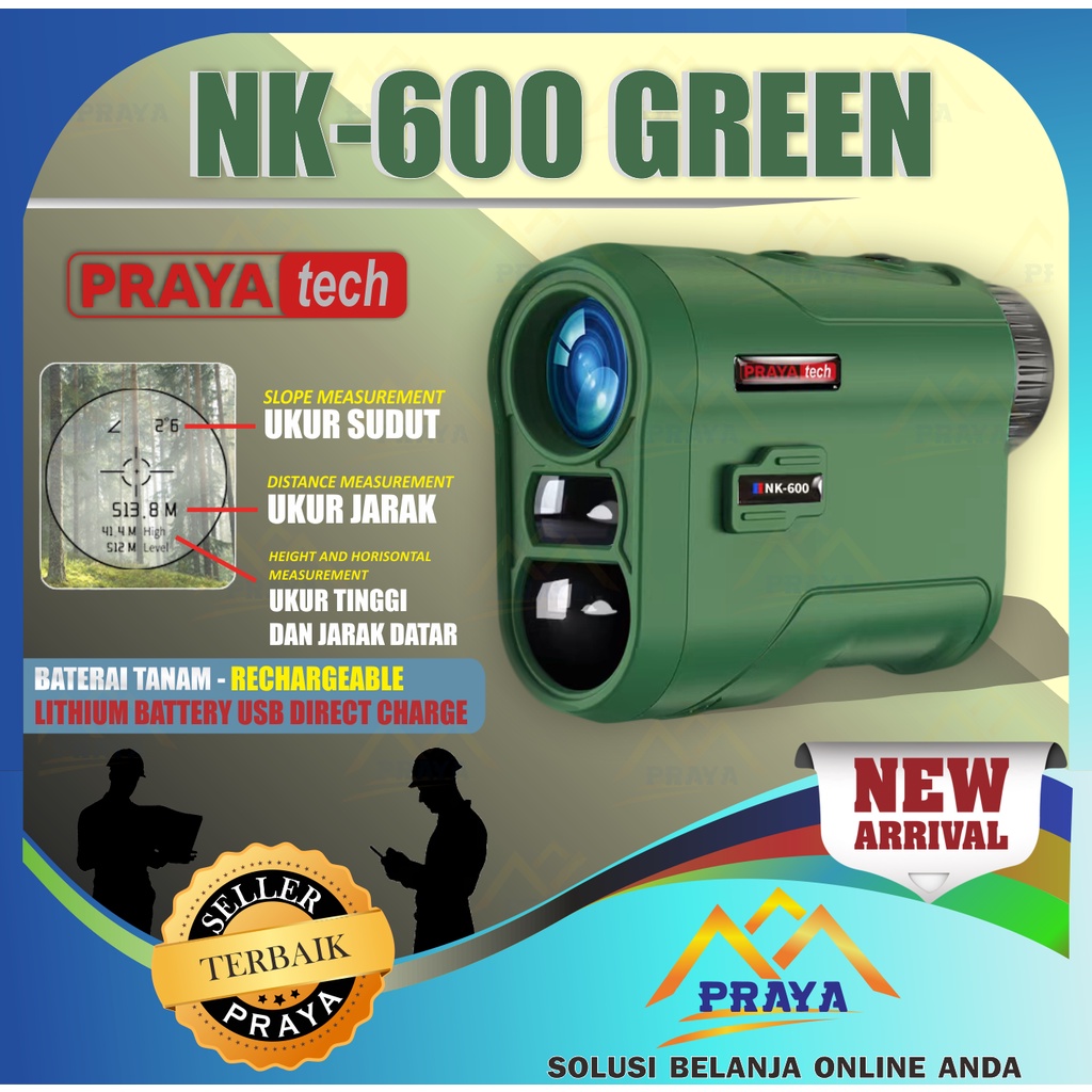Jual BARU !!! Rangefinder Teleskop Laser Range Finder ukur jarak 600m m 600 meter golf berburu ...