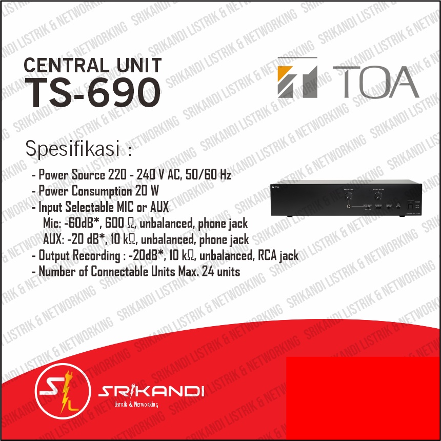 Jual TOA TS-690-AS Central Unit | Shopee Indonesia
