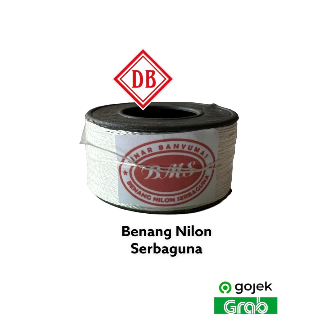 Jual DB BENANG NILON PUTIH -+ PANJANG 30METER/ BENANG TUKANG/ BENANG ...