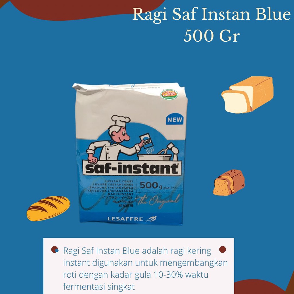 Jual Ragi Saf Instant Biru 500 gr | Shopee Indonesia