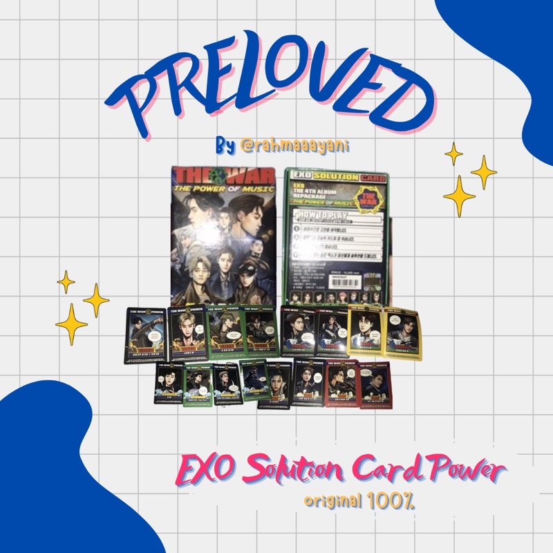 Jual EXO SOLUTION CARD Kai, Suho, Chen, Xiumin OFFICIAL MERCHANDISE MURAH! | Shopee Indonesia