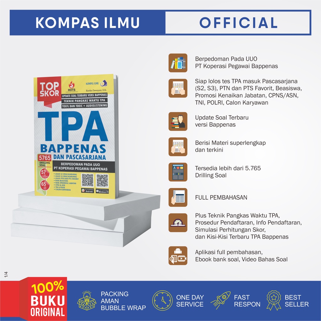Jual Kompas Ilmu Buku Grand Master Top Skor Tpa Bappenas Dan ...