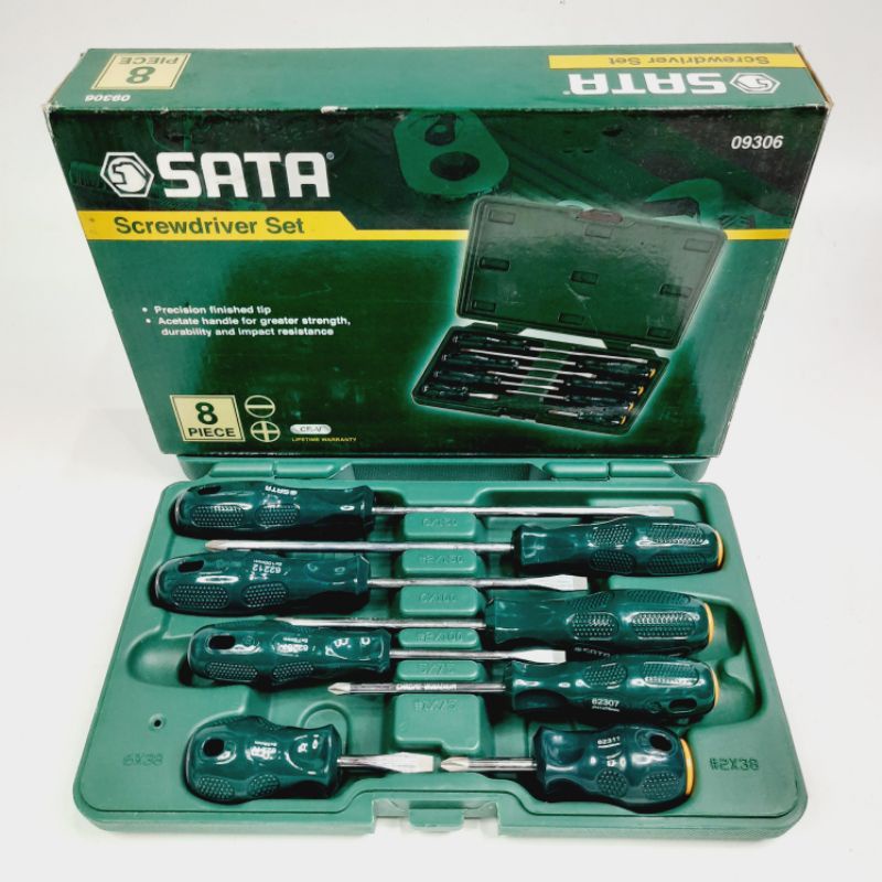 Jual Obeng Set 8 Pcs + Box SATA ( 09306 ) | Shopee Indonesia