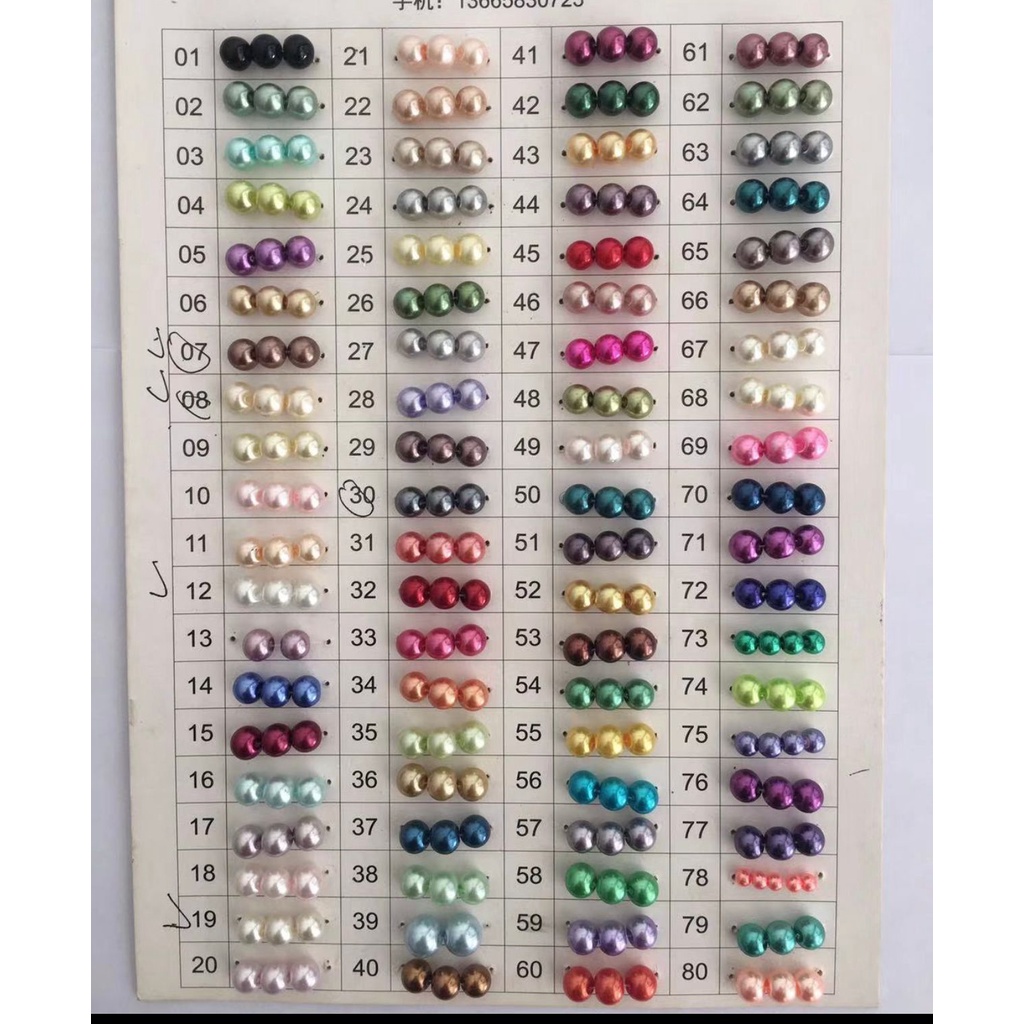 Jual MUTIARA SINTETIS MUTSIN PREMIUM KACA SUPER KILAP SAMPLE KE 5 DARI ...