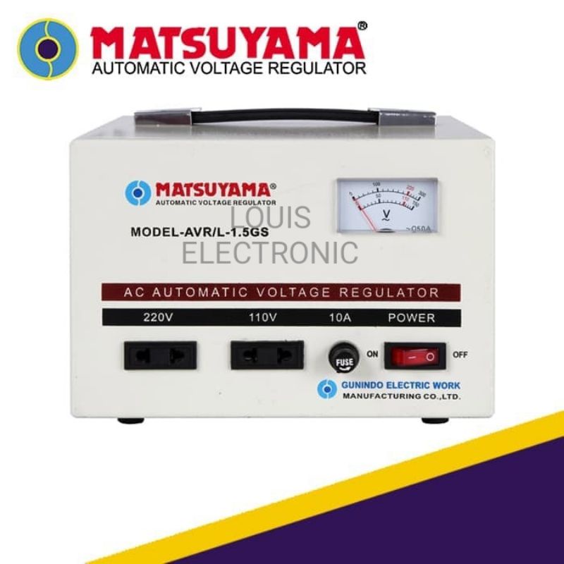 Jual Stabilizer MATSUYAMA 1500 Watt Stavolt Stabilizer 1.5kva AVR L 1 ...