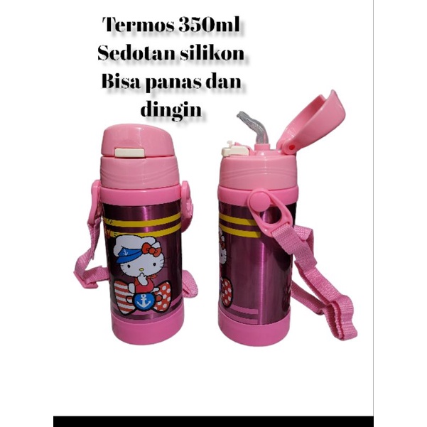 Jual Termos Anak Karakter Kitty 350ml Original 304 hot and cold -18138 ...
