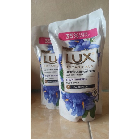 Jual LUX Botanicals Bright Bluebell 800ml Niacinamide Body Wash 800ml | Shopee Indonesia