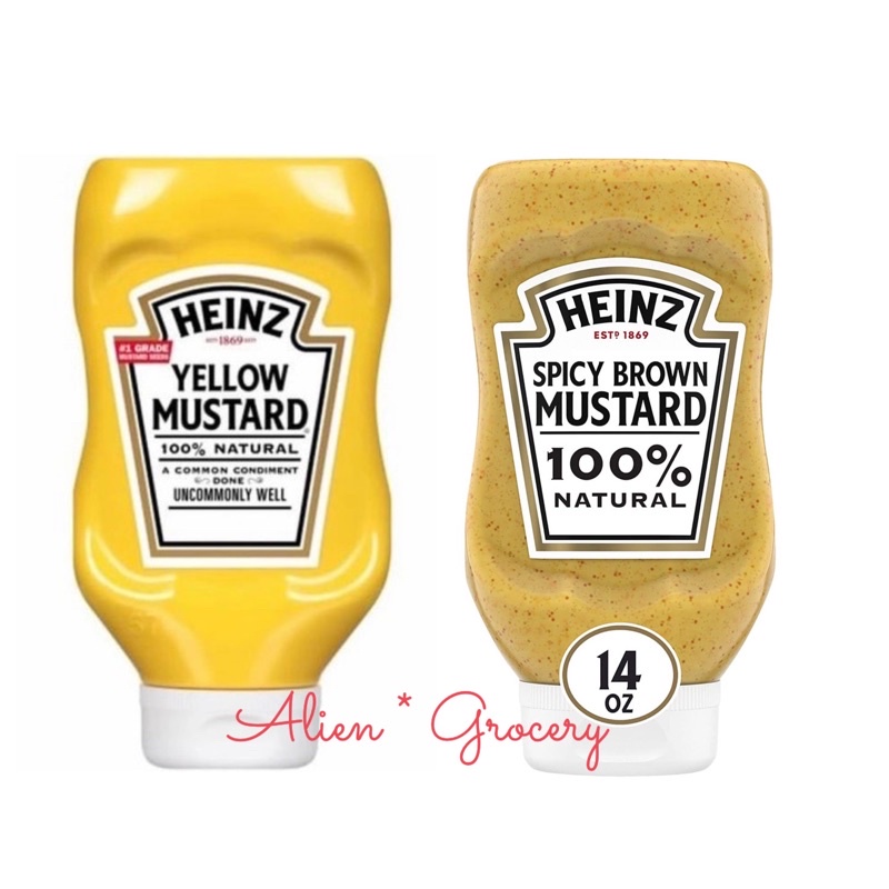 Jual KRAFT HEINZ Yellow Spicy Brown Mustard Natural 9oz 14oz | Shopee ...