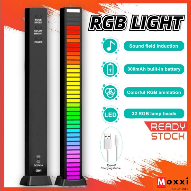 Jual Lampu LED RGB Bar Strip Spectrum Audio Indicator Music Sound ...