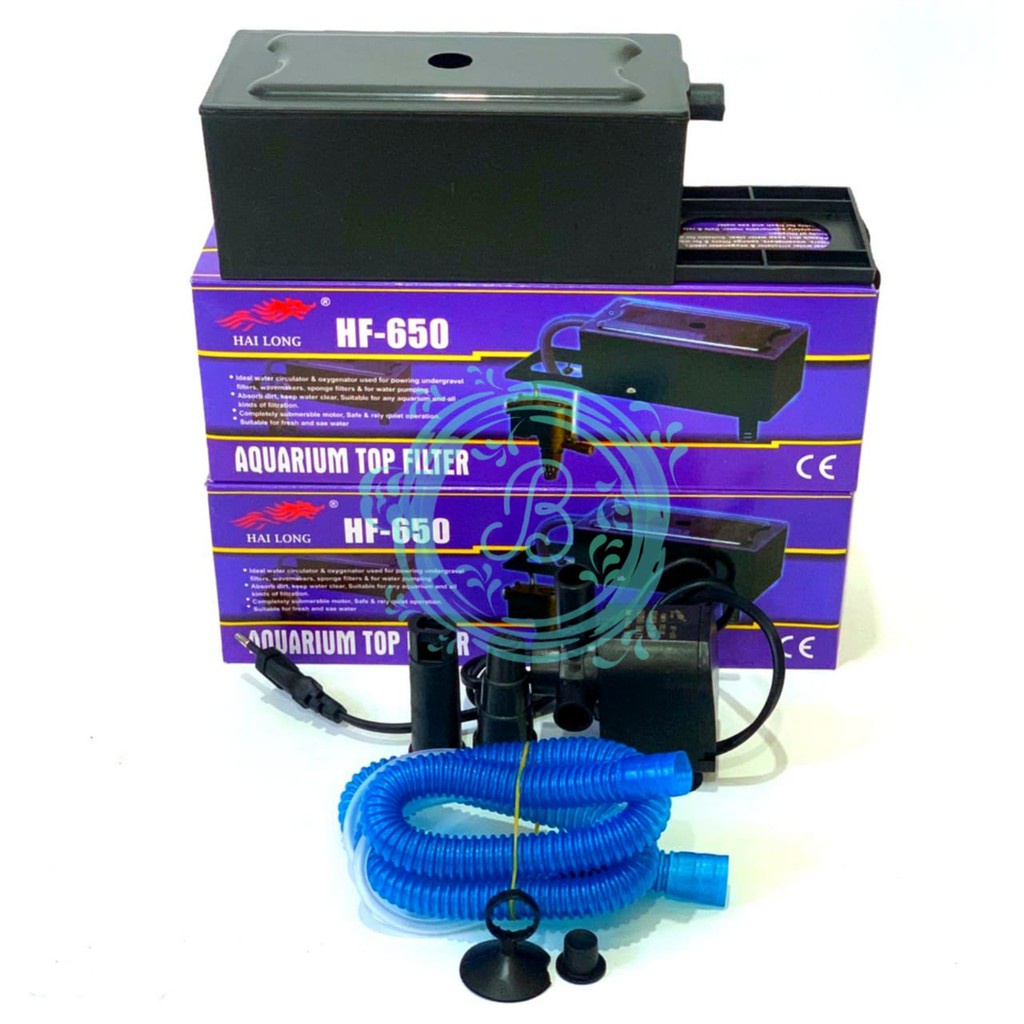 Jual Hailong HF-650 Hai Long HF 650 Set Mesin Top Filter Aquarium Lengkap | Shopee Indonesia