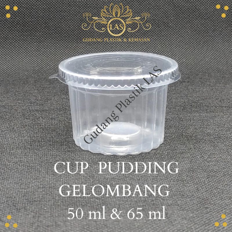 Jual Cup Pudding Gelombang 65ml/ Cup Pudding Unik Lucu | Shopee Indonesia