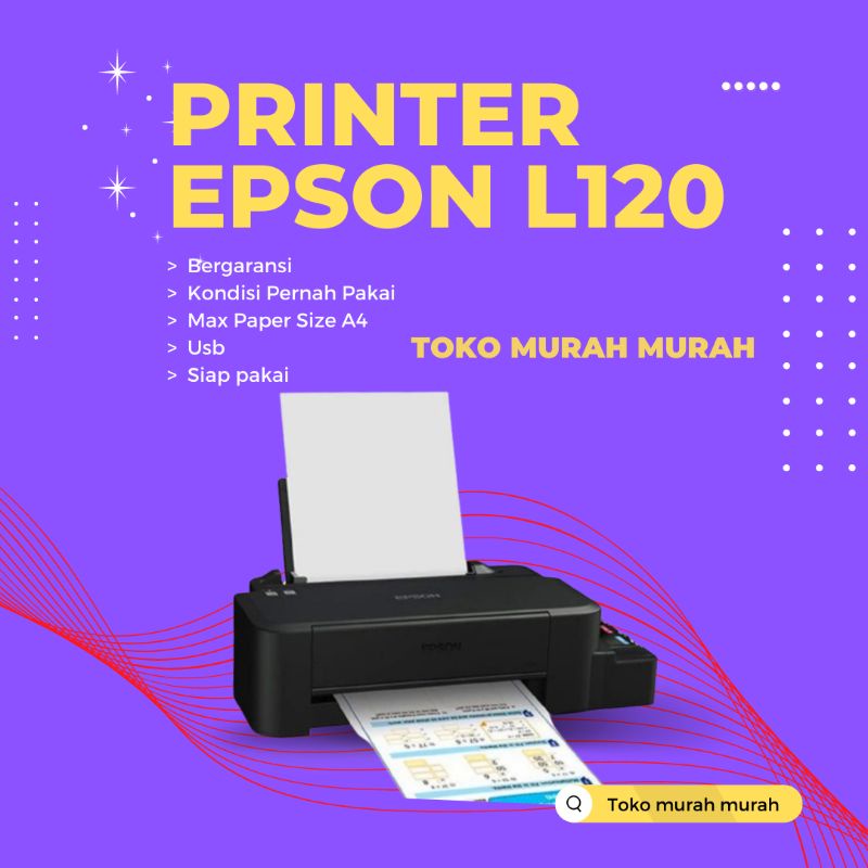 Jual printer epson 120 bekas Berkualitas - Unit Epson L120 | Shopee ...