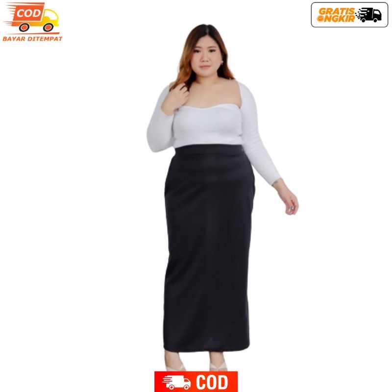 Jual BB 60- 95KG - Rok Rajut JUMBO Rok Span Rajut Wanita / ROK Panjang ...