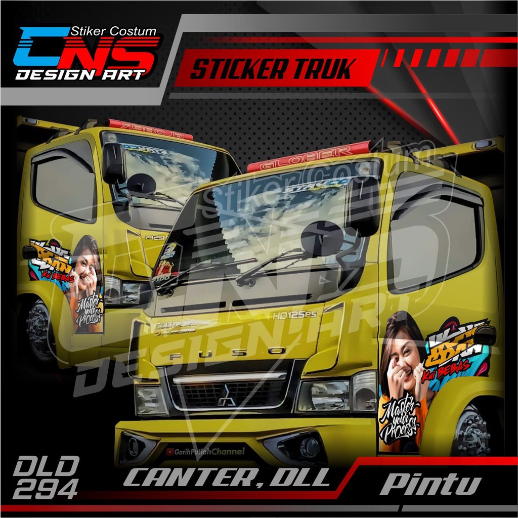 Jual Stiker Decal Pintu Depan WPNG EDAN KUI BEBAS Sepasang Kanan Kiri ...