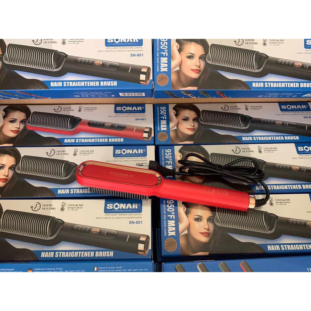 Jual CATOK SN-901 Catok Sisir Pelurus Rambut Hair Straightener Curler 2 ...