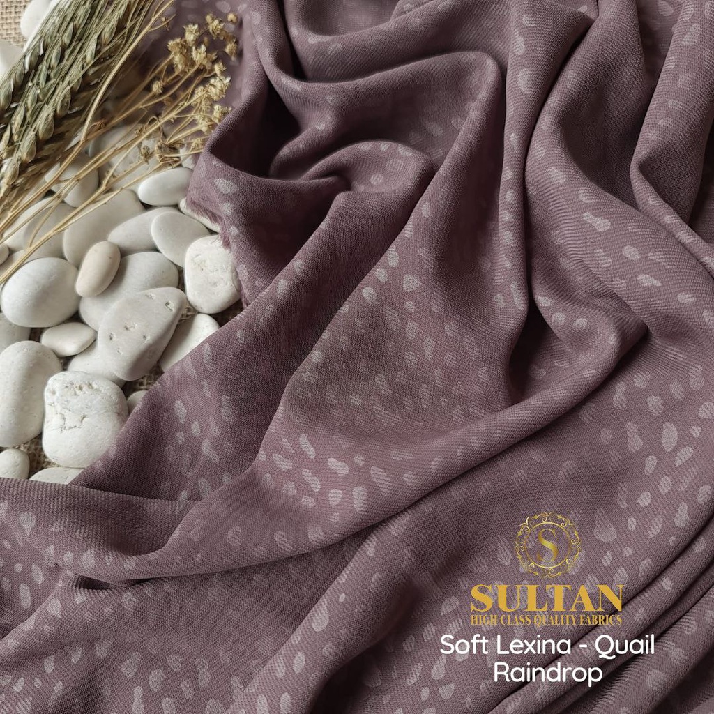 Jual Kain Abaya Sultan Soft Lexina Emboss RAIN DROP | Shopee Indonesia