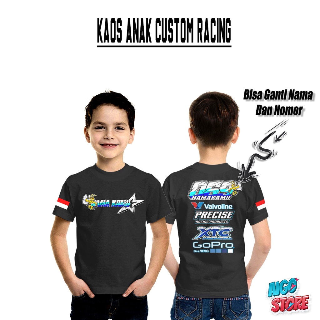 Jual [Free Desain] Baju Racing Anak XTC Free Desain / Bisa Tambah Nama ...