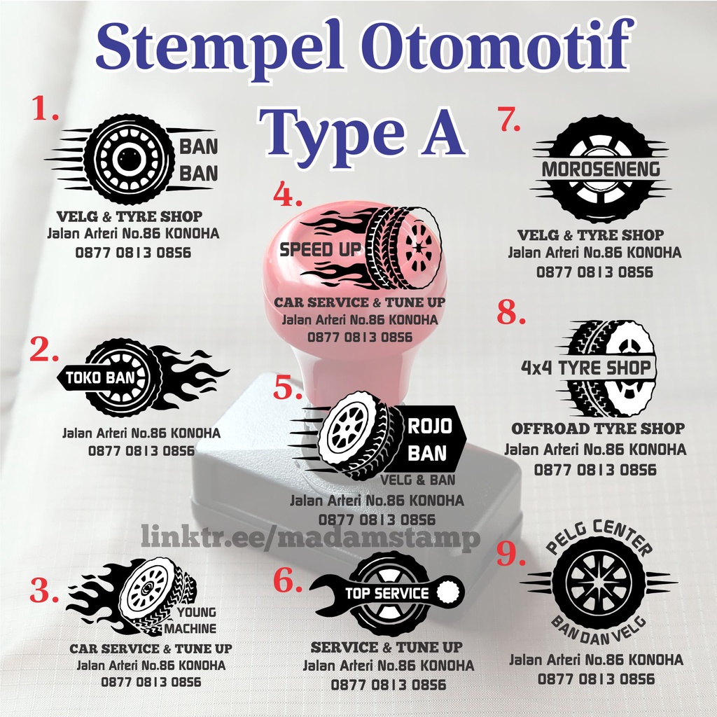Jual stempel mobil A otomotif toko bengkel aksesoris mobil flash stamp ...