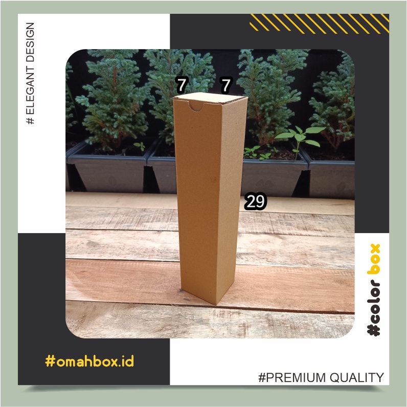 Jual Box flap 7x7x29 cm | Box Sirup | Box Tumblr | Box DieCut | Box ...
