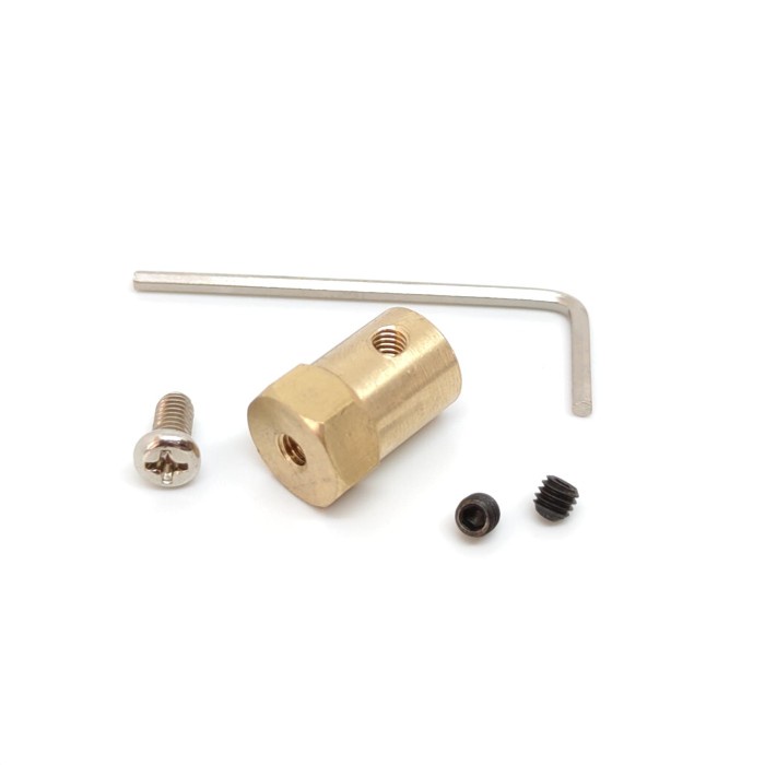 Jual Coupling 18mm untuk Roda Smartcar Besar ke Shaft As Motor 3mm 4mm ...