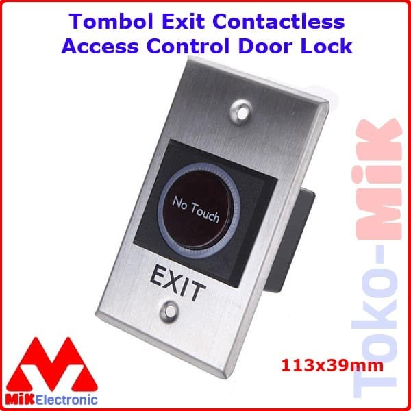 Jual CONTACTLESS EXIT BUTTON ACCESS CONTROL INFRARED NO TOUCH DOOR ...