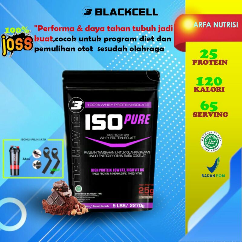 Jual [Original] ISO PURE Blackcell 5 lbs Blackcell ISOPURE isolate ...