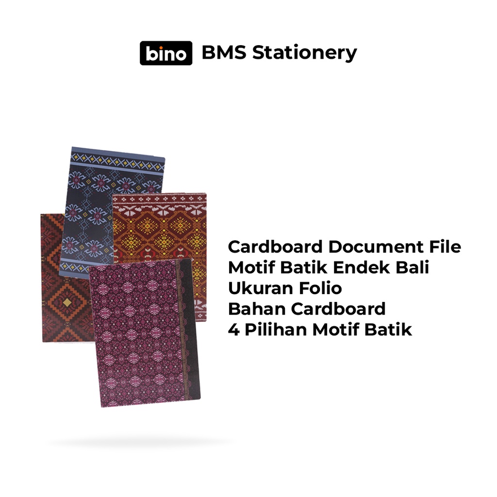 Jual [BMS Surabaya] Map Karton Bantex Cardboard Document File Motif BATIK ENDEK BALI | Ukuran ...