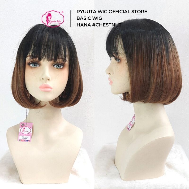 Jual Ryuuta Wig Lolita Hana Bob Blow Poni Tipis Korea Kawaii Ulzzang ...
