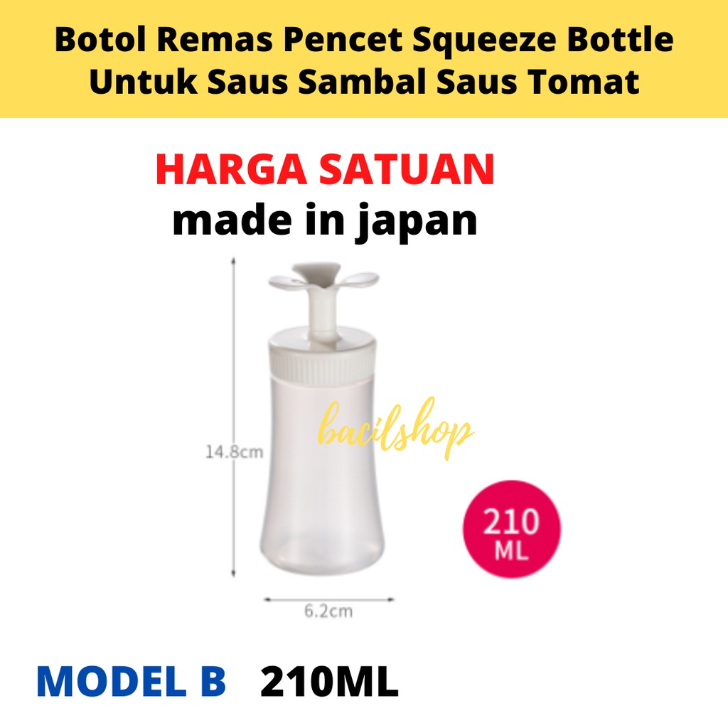 Jual Botol Remas Pencet Squeeze Bottle untuk Saus Sambal Saus Tomat ...