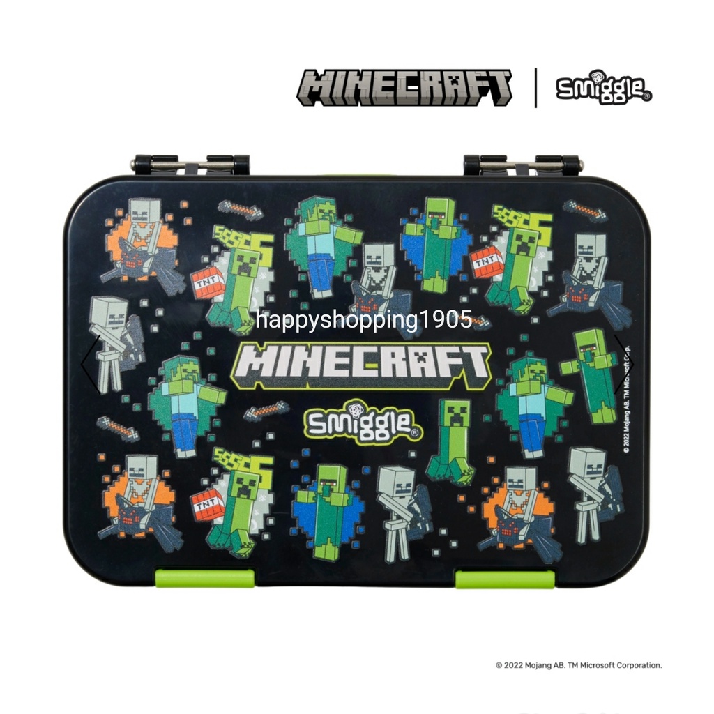 Jual Smiggle Minecraft Bento Lunchbox MEDIUM LIMITED EDITION, SMIGGLE ...