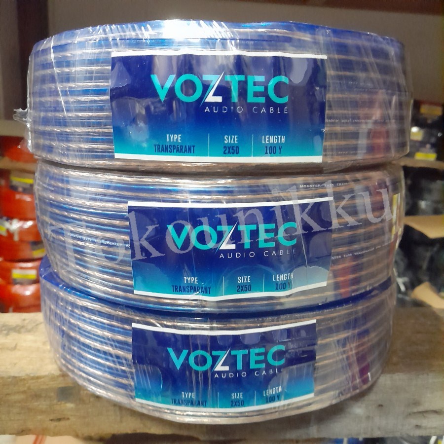 Jual KABEL TRANSPARAN VOZTEC 2 X 30MM, 2 X 50MM, 2 X 80MM PANJANG 100 ...