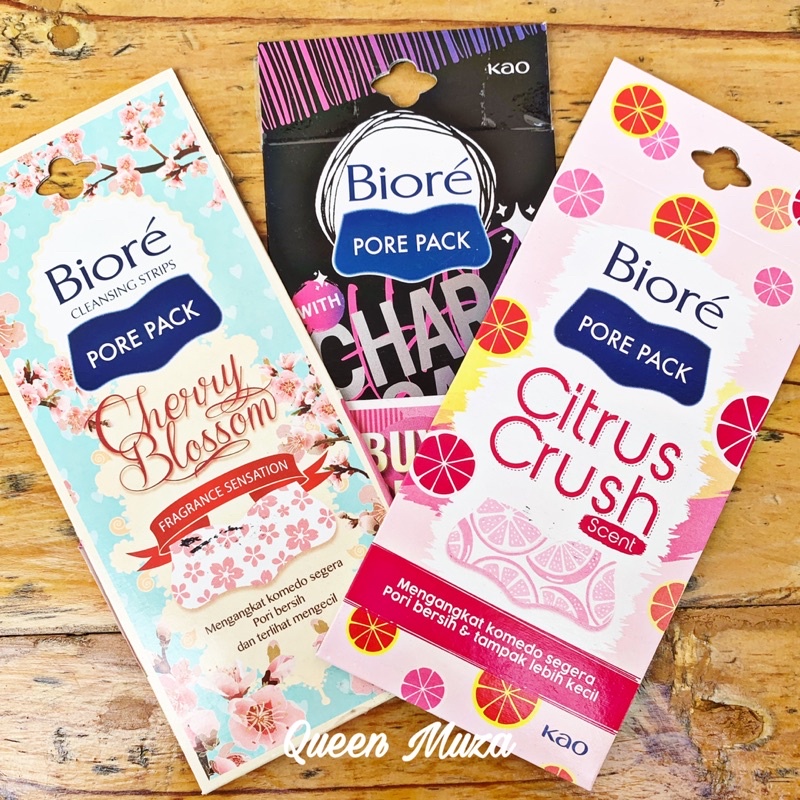 Jual Biore Pore Pack Black Cherry Blossom Citrus Crush isi 4 lembar ...