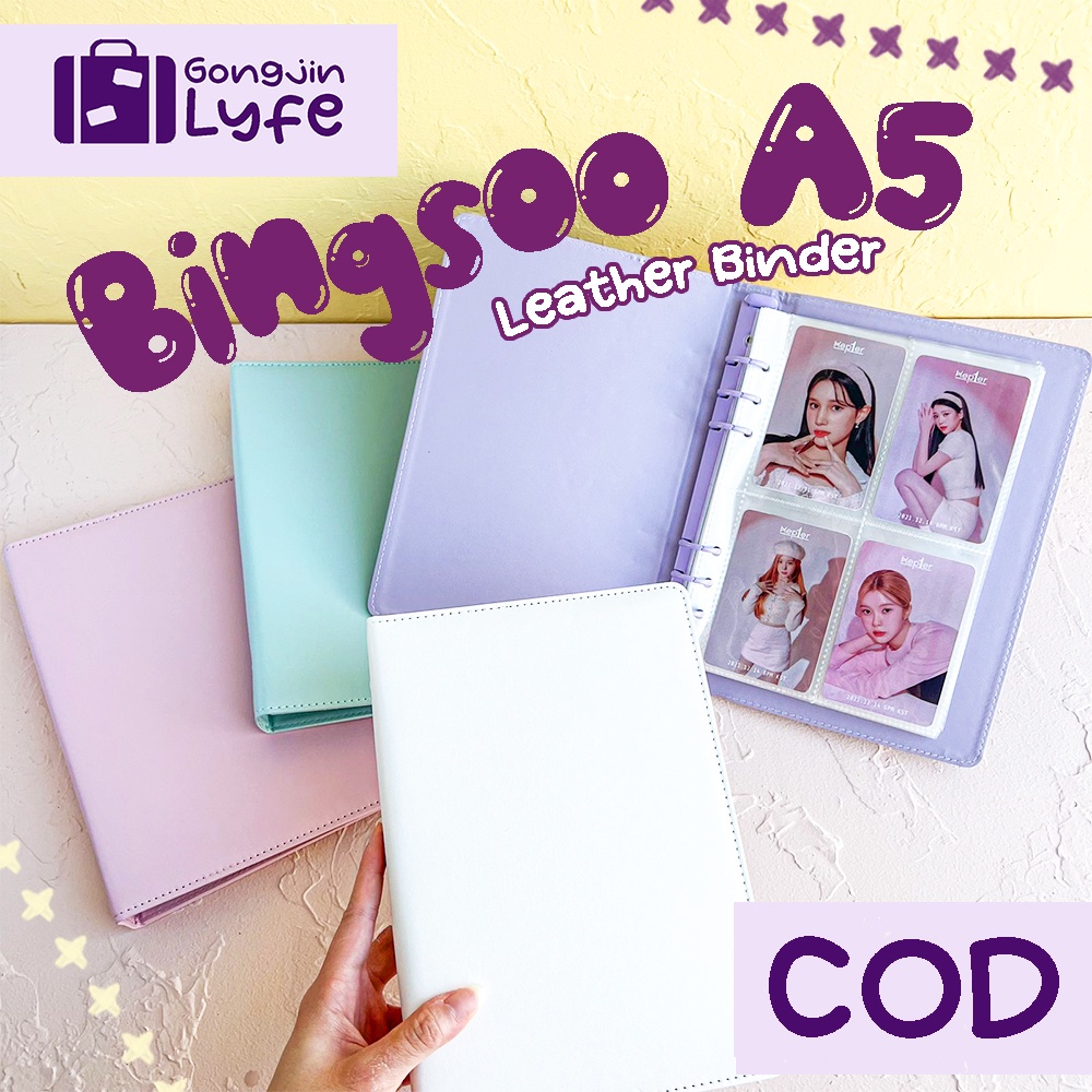 Jual [Gongjin] [A5] Bingsoo Binder Leather A5 / Album Photocard PC ...
