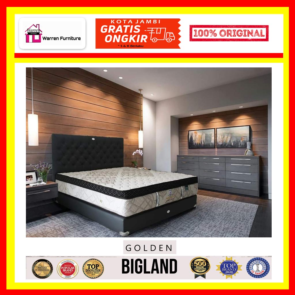 Jual Springbed BIGLAND Golden Viro clean | Shopee Indonesia