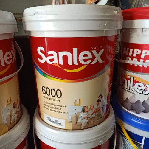 Jual CAT TEMBOK SANLEX 6000 WHITE PAIL 25KG | Shopee Indonesia