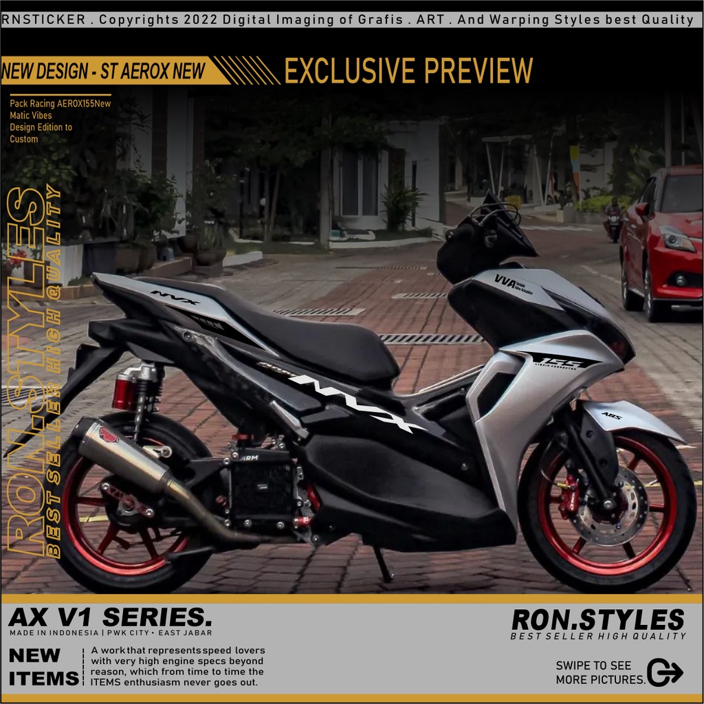 Jual AR01 CUTTING AEROX NEW STRIPING AEROX 155 NEW STRIPING VARIASI ...