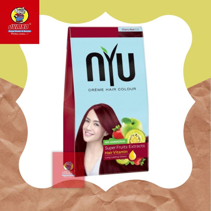Jual Nyu Creme Hair Color Cherry Red / Semir Rambut Warna Merah Cherry ...