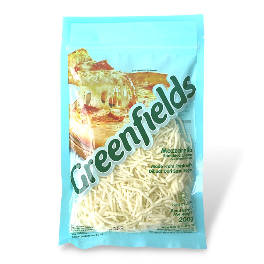 Jual Keju Mozarella Parut / Shredded Mozzarella Cheese Greenfields ...