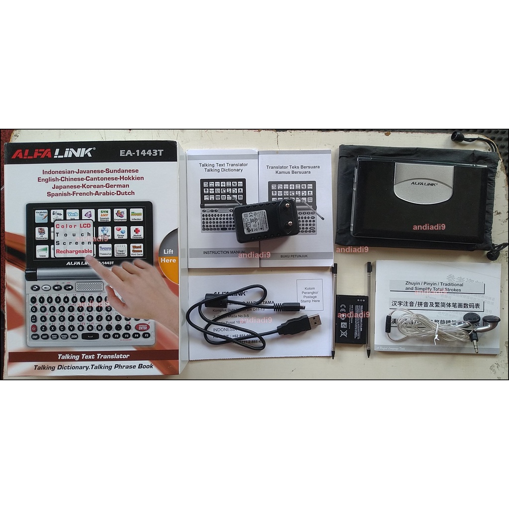 Jual KAMUS ELEKTRONIK ALFALINK EA - 1443T TALKING TEXT TRANSLATOR ...