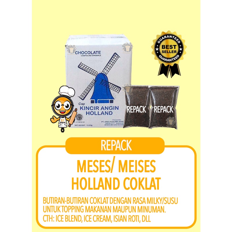 Jual MESES HOLLAND COKLAT REPACK (250GR, 500GR, 1KG) | Shopee Indonesia