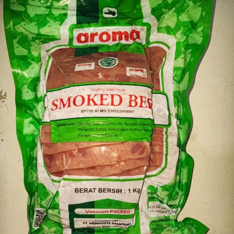 Jual Smoked Beef Kotak Aroma 1kg 11 x 11cm | Shopee Indonesia