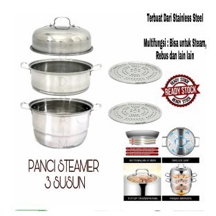Jual PANCI KUKUS 3 SUSUN STAINLESS STEEL ROYAL STAR 28cm | Shopee Indonesia
