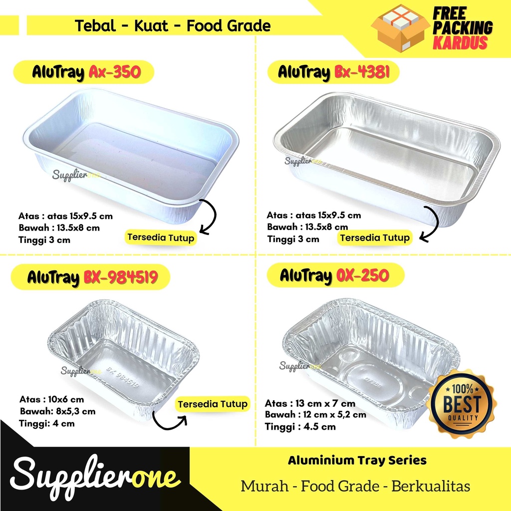 Jual Alumunium Foil Tray / Alumunium Foil / Alumunium Tray / Aluminium ...