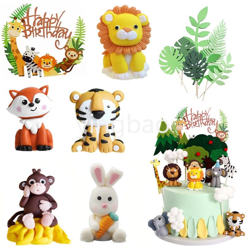 Jual Topper Hewan Topper Zoo Topper Kue Hewan Harimau Gajah Singa ...