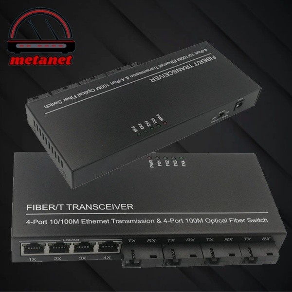 Jual Media Converter Ethernet Fiber 4 Sc 4 Lan / 4 Fo 4 Lan / 4Fo 4Lan ...